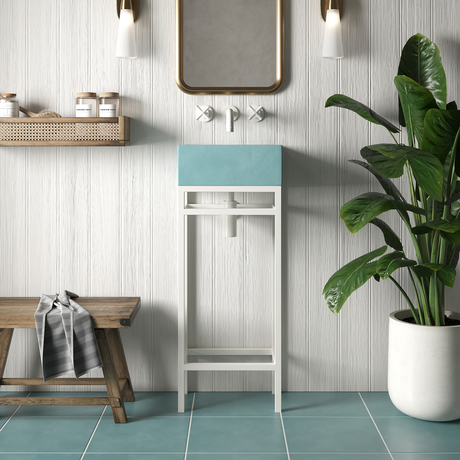 Houston Small Rectangle Powder Room Sink – Concretti Designs