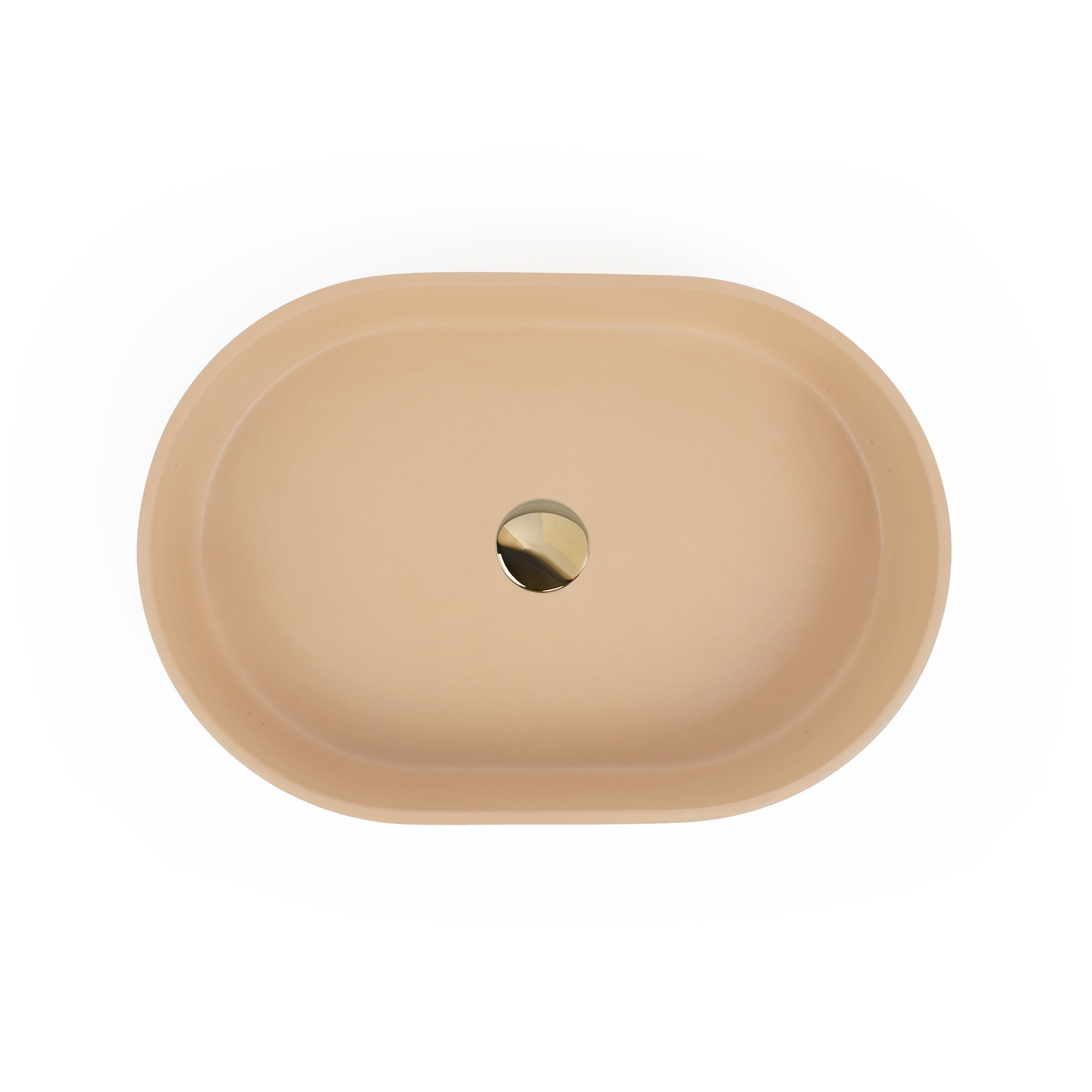 Mini Manhattan Oval Concrete Bathroom Sink – Concretti Designs