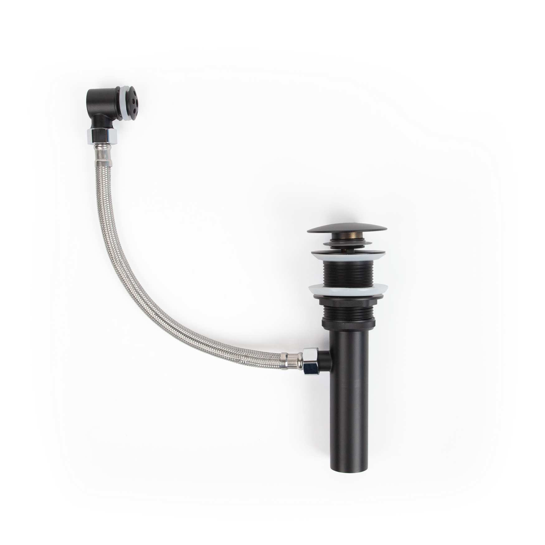 Overflow Push Style Pop-Up Drain – Concretti Designs