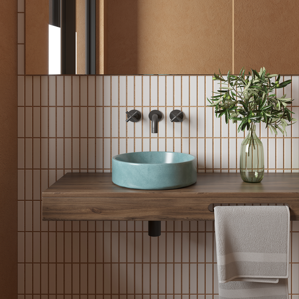 Mini Miami Small Round Concrete Vessel Sink – Concretti Designs